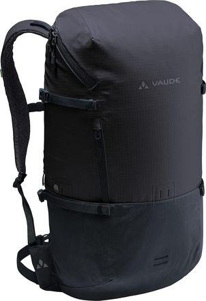 Vaude Cityrucksack CityGo schwarz 30 L, wasserdichter Rucksack Damen & Herren, leichter Daypack f&uuml;r St&auml;dtetrips mit Laptop-Fach, Rolltop Rucksack ideal f&uuml;r 
