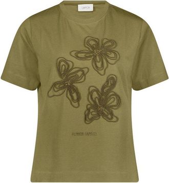 Cartoon Kurzarmshirt Damen mit Rundhalsausschnitt (1-tlg)
