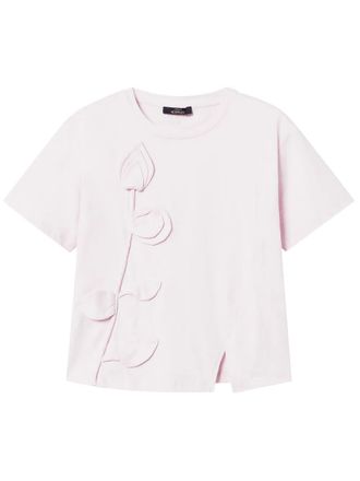Twin-Set T-Shirt mit Stickerei - Rosa