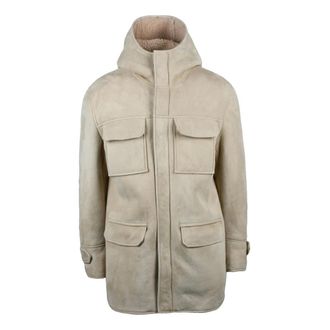 Dondup Homme, Manteaux, Beige, Taille: L Giaccone in montone
