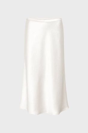 Gerard Darel Jupe midi en satin - JOLANA - Ecru