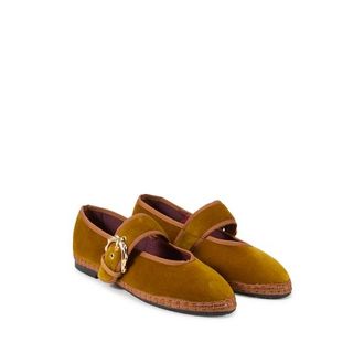 Flabelus Ballerines &agrave; boucle Sophie en velours