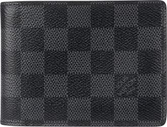 Louis Vuitton Portemonnaie - Louis Vuitton Damier Graphit Monogram Slender Wall - Gr. unisize - in Schwarz - f&uuml;r Damen