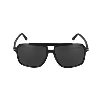 Tom Ford unisex, Accessoires, Noir, Taille: 59 MM Lunettes de Soleil Noires Classiques Ft1177