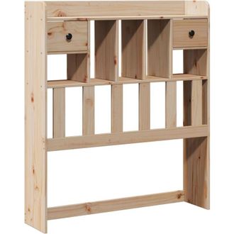 vidaXL Kopfteil mit Stauraum 90 cm Massivholz Kiefer Vidaxl