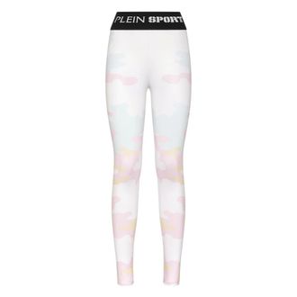 Plein Sport Femme, Pantalons, Blanc, Taille: 38 FR Seamless Sport Leggings Camouflage
