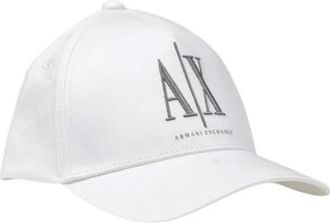 A|X Armani Exchange Homme, Accessoires, Blanc, Taille: ONE Size Casquette de baseball
