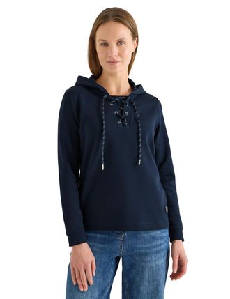 Cecil Hoodie Shirt mit Strings universal Blue XXL