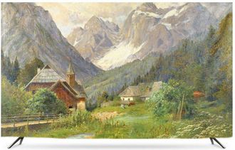 Generic Licht Luxus Wind &ouml;lgem&auml;lde Tv Abdeckung Staub Abdeckung 32-80in Tv Abdeckung Stoff Abdeckung Tv Abdeckung Staub Abdeckung(Size:32IN,Color:B)