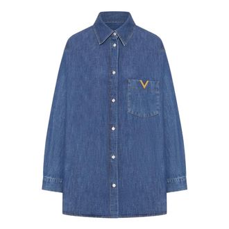 Valentino Herren, Shirts, Blau, LGr&ouml;&szlig;e