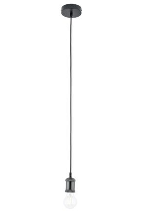 Philips Schnurpendel Modern Cord, Schwarz, Metall, Textil, 200 cm, Lampen & Leuchten, Innenbeleuchtung, H&auml;ngelampen, Schnurpendel