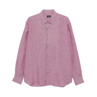 Ermenegildo Zegna Langarm Hemd - - Shirts - Herren - Rosa - L