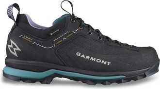 Garmont DRAGONTAIL Synth GTX Damen,Frauen Trekkingschuhe,Wanderhalbschuhe,leicht,Wasserdicht,Sportschuhe,Fitnessschuhe,Black/Lake Green,39.5 EU / 6 UK