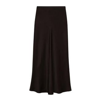 Anine Bing Femme, Jupes, Brun, Taille: 40 FR Bar Silk Skirt