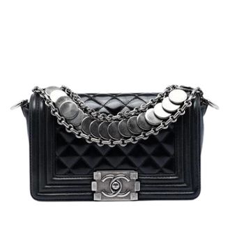 Chanel Sac bandouli&egrave;re Boy Flap doccasion - Femme - Pre-owned - Noir - Taille: ONE Size