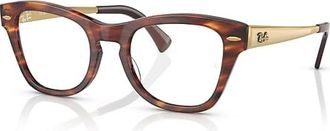 Ray-Ban Rb0707vm Optics Sand Gold Fassung Klar Glas Polarisiert 50-21