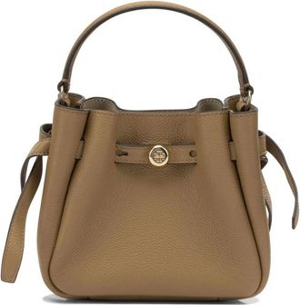 Tory Burch Femme, Sacs, Brun, Taille: ONE Size Eleanor Leather Bucket Bag