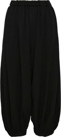 Comme Des Garçons pantalon plissé en sergé - Noir