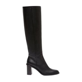 Max Mara Stivali Alti in Pelle 80mm - - Shoes - Damen - Schwarzk - 37 EU