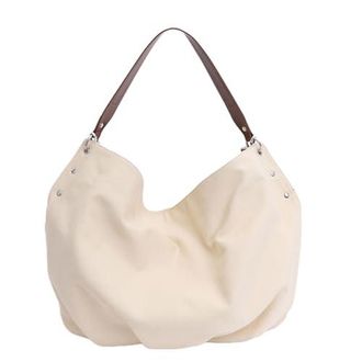 Generic Maillard Sac fourre-tout utilitaire en toile de grande capacit&eacute;, sac fourre-tout r&eacute;tro, couleur unie, sac &agrave; bandouli&egrave;re pour voyage, shopping, travail