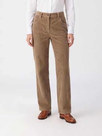 Brunello Cucinelli Pantalon droit en velours c&ocirc;tel&eacute;