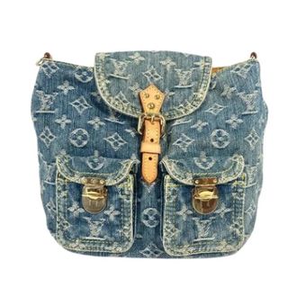 Louis Vuitton Pre-owned Vintage Denim Rucksack - - Pre-owned - Damen - Blau - ONE SIZE