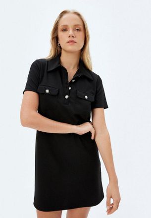 Koton A-Linien-Kleid Mini L&auml;nge A Form A-Linien-Kleid