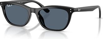 Ray-Ban Rb4474d Sonnenbrillen Schwarz Fassung Blau Glas Polarisiert 54-18
