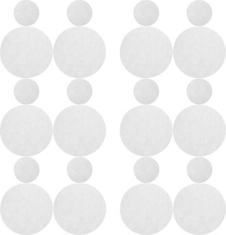 Lurrose 30 St&uuml;ck Teiliges Filz Tellertrenner Pfannenschutz Kochgeschirr Schutzplatten Wei&szlig; Filzuntersetzer zum Stapeln von Tellern Schalen Pfannen Kratzschutz