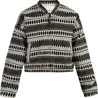 Izia Bomberjacke M&auml;dchen schwarz-wollwei&szlig;