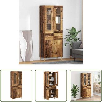 vidaXL vidaXL Altholz - Highboard Altholz 69,5 x 34 x 180 cm Holzwerkstoff