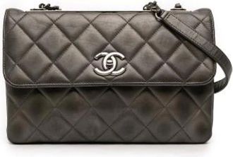 Chanel Pre-owned Sac bandouli&egrave;re Trendy CC - Femme - Pre-owned - Gris - Taille: ONE Size