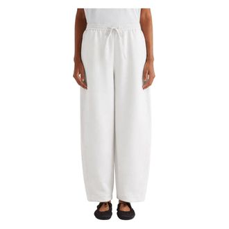 Meimeij Femme, Pantalons, Blanc, Taille: 48 FR Pantalone Coulisse e Vita Elasticata