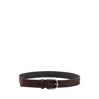 Orciani Cintura Hunting Suede - - Accessories - Herren - Braun - 110 CM