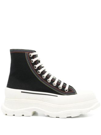 Alexander McQueen baskets Tread Slick - Noir
