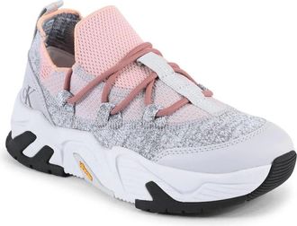 Calvin Klein Femme, Chaussures, Gris, Taille: 41 EU Baskets Grises en Tricot Style Décontracté