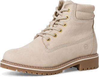 Tamaris Damen Schnürstiefel gefüttert Leder Blockabsatz Winter; ANTELOPE/braun; 39 EU