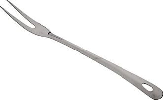 Fackelmann Fackelmann Fleischgabel 33 cm LARA, K&uuml;chenhelfer aus Edelstahl, Grillgabel mit praktischer &Ouml;se (Farbe: Silber), Menge: 1 St&uuml;ck