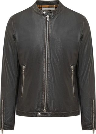 Bully Homme, Vestes, Noir, Taille: 2XL Veste en cuir