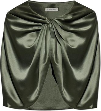 By Malene Birger Femme, Vestes, Vert, Taille: ONE Size Pinlos Cape