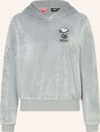 Frog Box Frogbox Nicki-Hoodie Mit Schmuckperlen grau