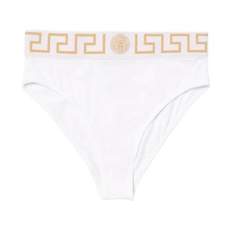 Versace Luxuri&ouml;se Schwarze Medusa Briefs - - Underwear - Damen - Wei&szlig; - L