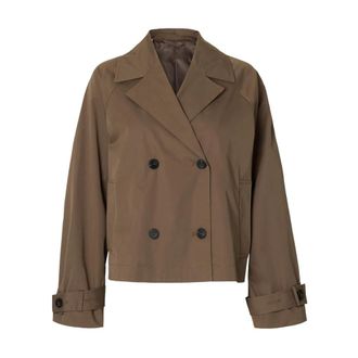 Selected Cilo Kurz Trenchcoat - - Coats - Damen - Braun - L
