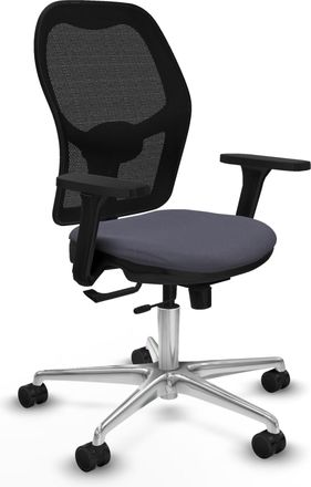 Piqueras y Crespo B&uuml;rostuhl mit verstellbaren Armlehnen, h&ouml;henverstellbare Lendenwirbelst&uuml;tze, ausgestattet mit Syncro/Traslack und eingespritztem Schaum. Mit Rollen vo