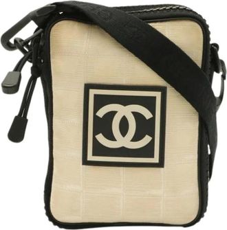 Chanel Pre-owned Vintage Nylon Fanny Pack / Shoulder Bag - Femme - Pre-owned - Beige - Taille: ONE Size