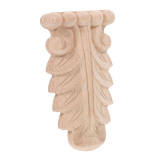 Lurrose Unlackierte Holzschnitzerei M&ouml;belverzierung Vintage Holzornament Roman S&auml;ulenst&uuml;tze f&uuml;r Wohnzimmerecke Wohnzimmer Schlafzimmer Dekor