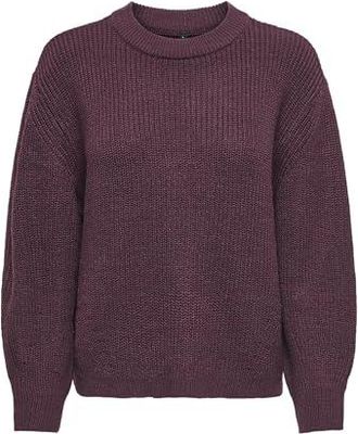 Only Only Pull Onlmilouz Ls Rib KNT Nca pour Femme, Chocolat, XXL