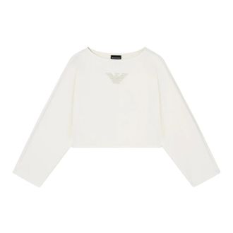 Emporio Armani Femme, Sweatshirts et sweats &agrave; capuche, Beige, Taille: 38 FR SweaT-shirts