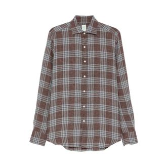 Finamore Tokyo Shirt - - Shirts - Herren - Braun - S