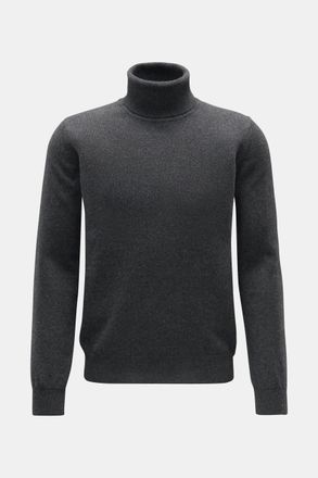 Braun Hamburg Herren - Cashmere Rollkragenpullover dunkelgrau